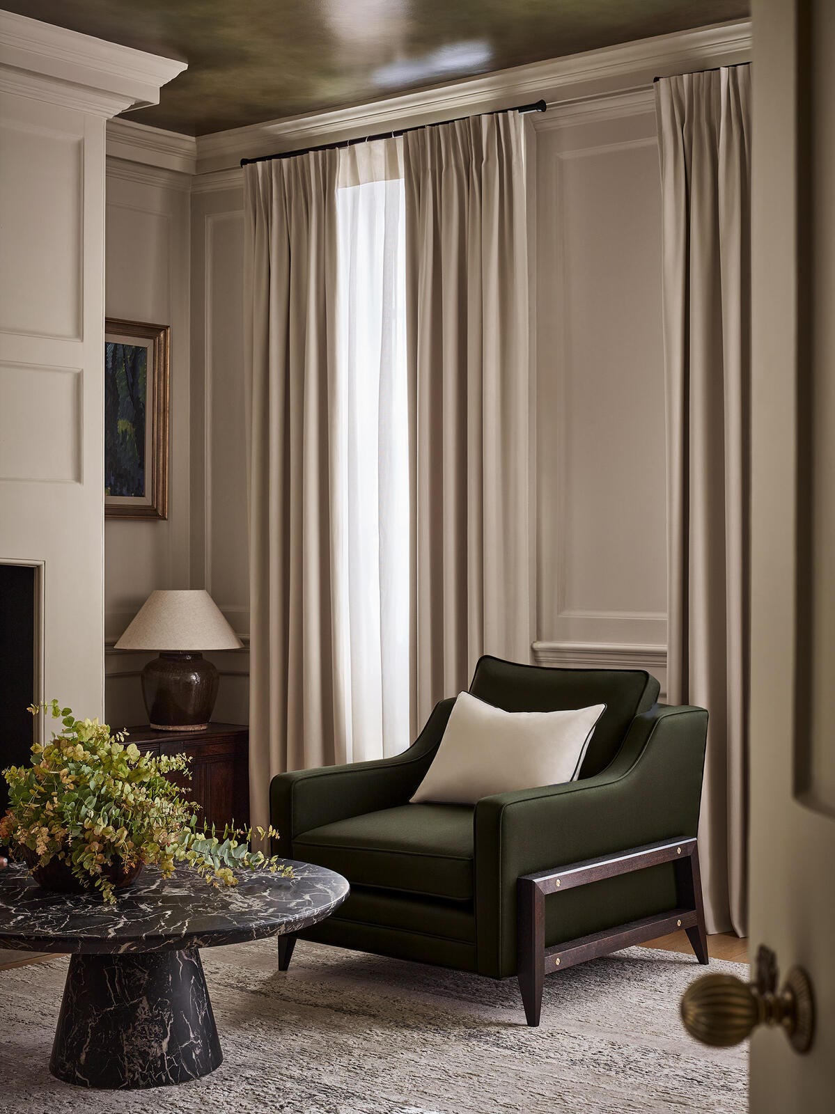 Mark Alexander Town M407 Cement | James Dunlop Textiles